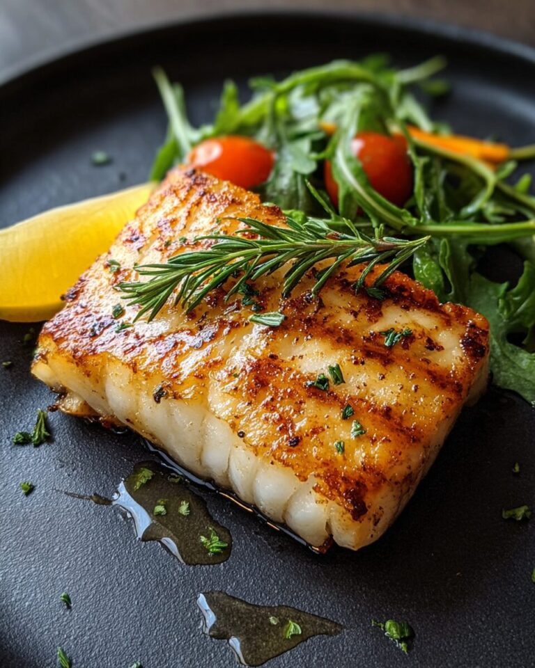 Grilled Cod with Lemon-Herb Marinade