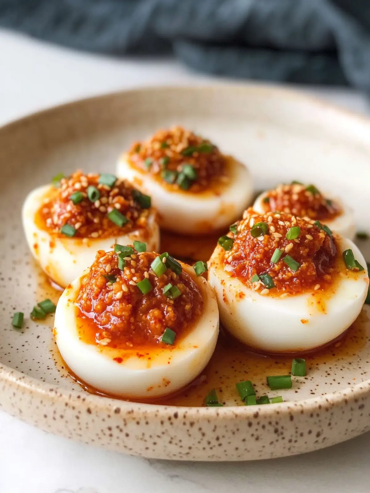 Irresistible Gochujang Butter Eggs: A Spicy Snack Delight