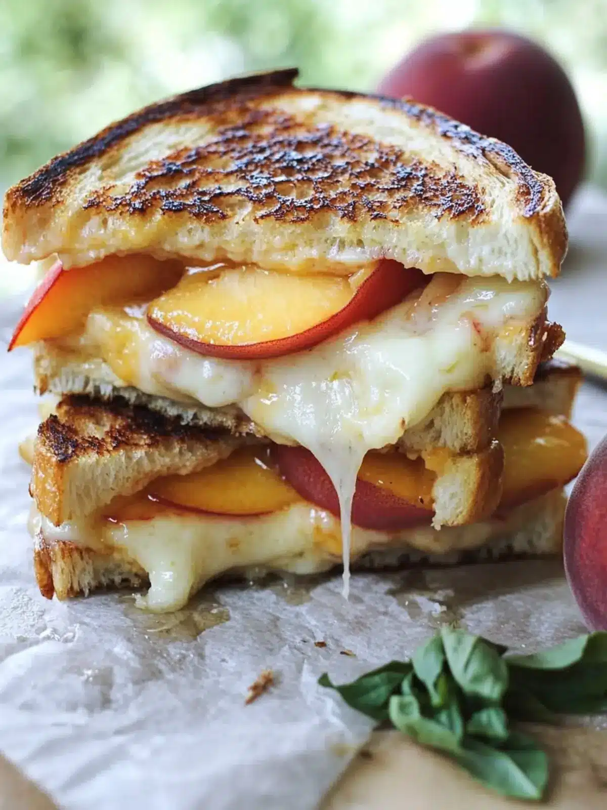 Irresistible Peach & Brie Grilled Cheese for Summer Bliss